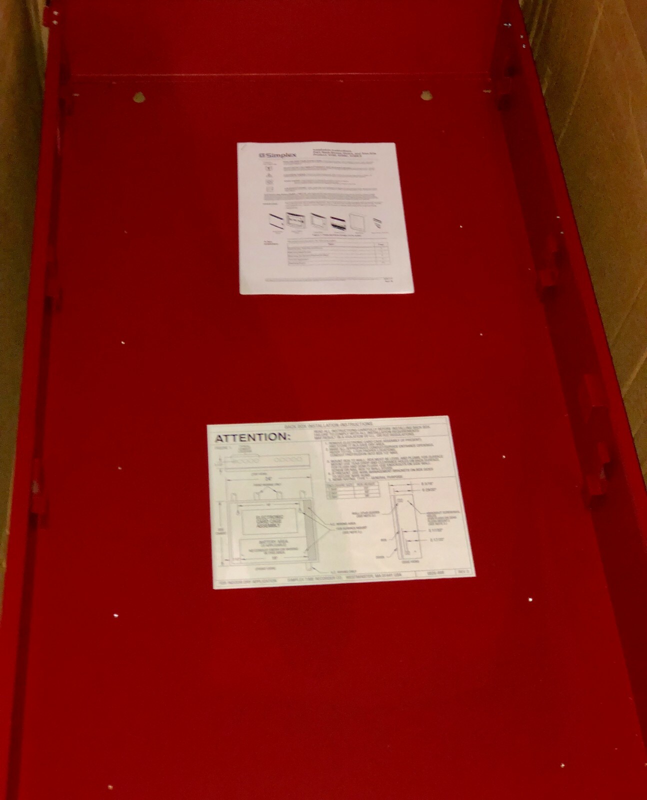 (NEW) SIMPLEX 2975-9443 3 BAY FIRE CONTROL & DETECTION CABINET GLASS ...