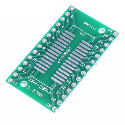 10PCS SOP28 SSOP28 TSSOP28 to DIP28 Adapter Converter PCB Board 0.65/1 ...