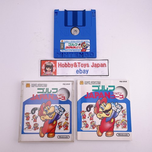 Nintendo Famicom Disk System MARIO GOLF JAPAN COURSE NES 1987 Tested ...
