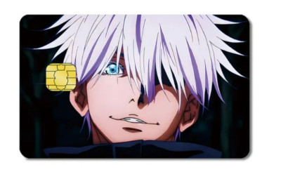 Jujutsu Kaisen Satoru Gojo Credit Card Smart Sticker Skin Small Chip ...