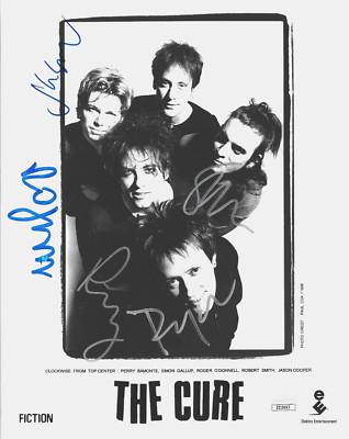 The Cure REAL hand SIGNED 8x10 Promo Photo A JSA LOA Autographed Robert ...