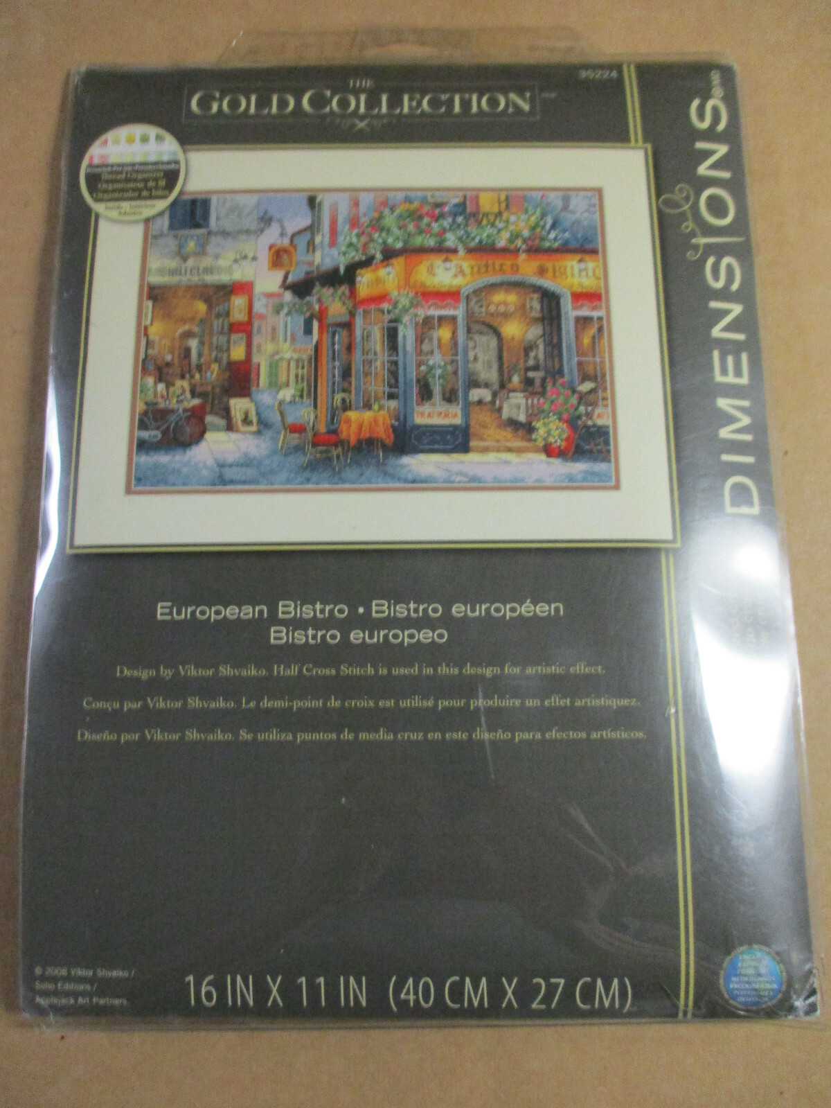 Cross Stitch Kit European Bistro Dimensions Gold 35224 16x11 for sale ...