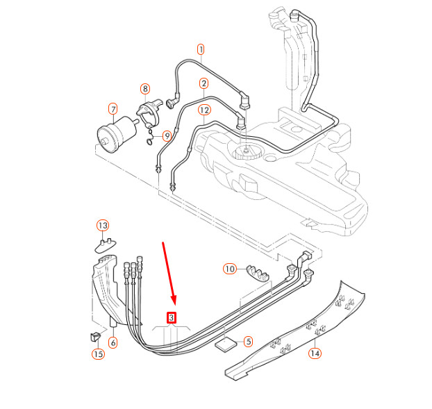 VW Fuel Line Set 1J0200059L Beetle Golf Jetta for sale online | eBay