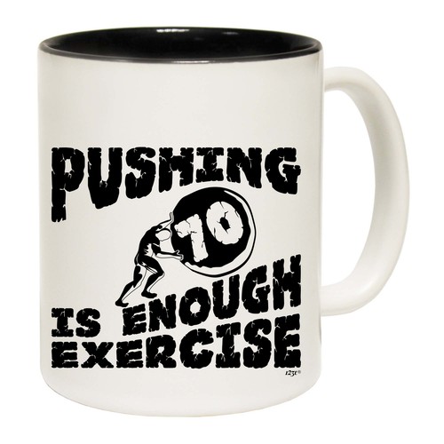 Pushing 70 Is Enough Exercise GIFT BOXED Funny Mugs Novelty Coffee Mug ...