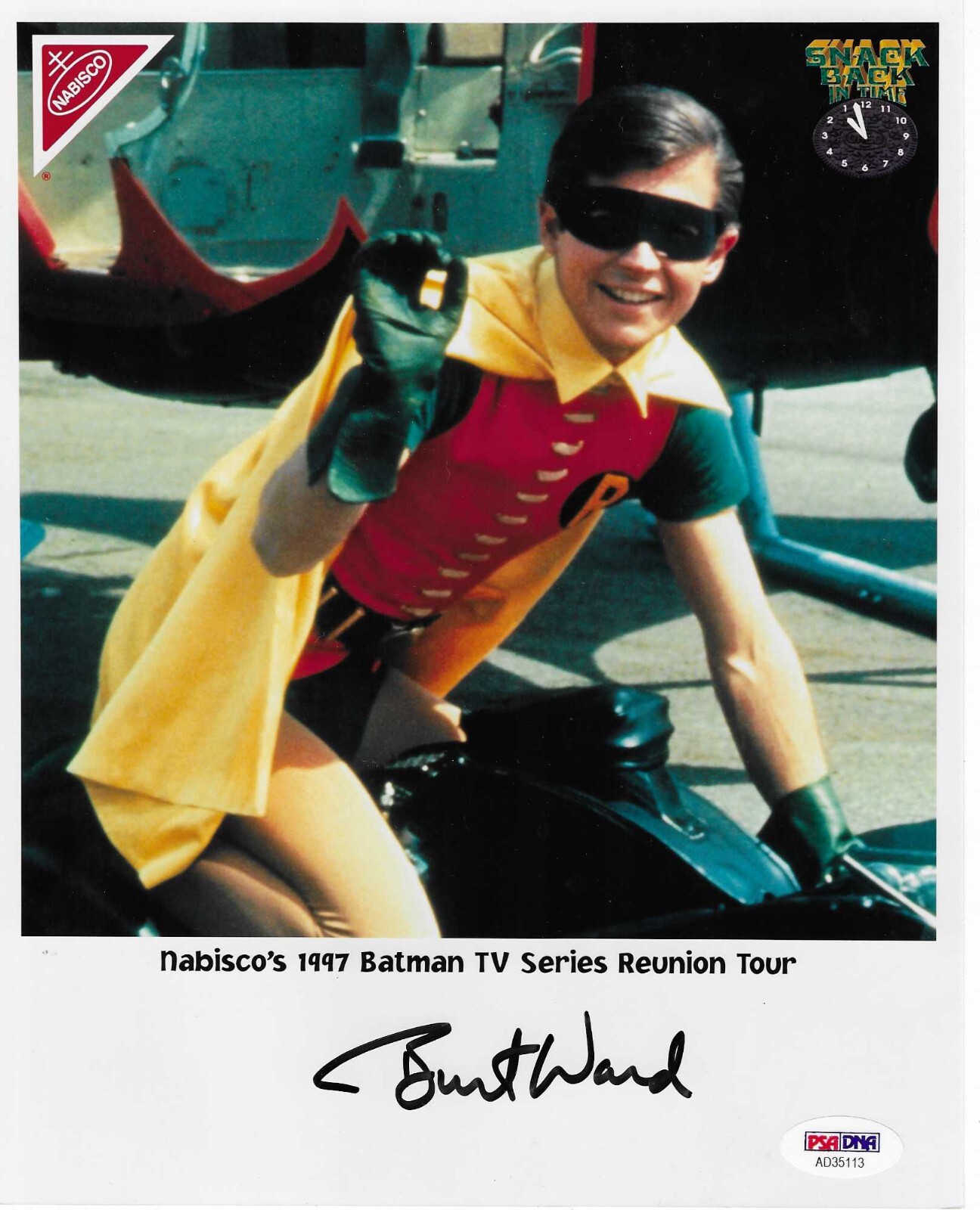 Burt Ward Signed Photo as Robin Sidekick Of Batman Adam West Beckett ...