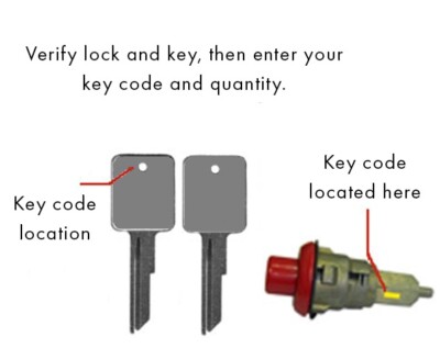 2 Weather Guard Code cut to K001 - K100 Truck Tool box Keys ...