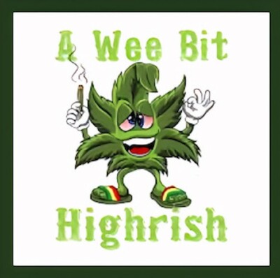 A Wee Bit Highrish Pot Leaf Smoking Joint -MAGNET | eBay