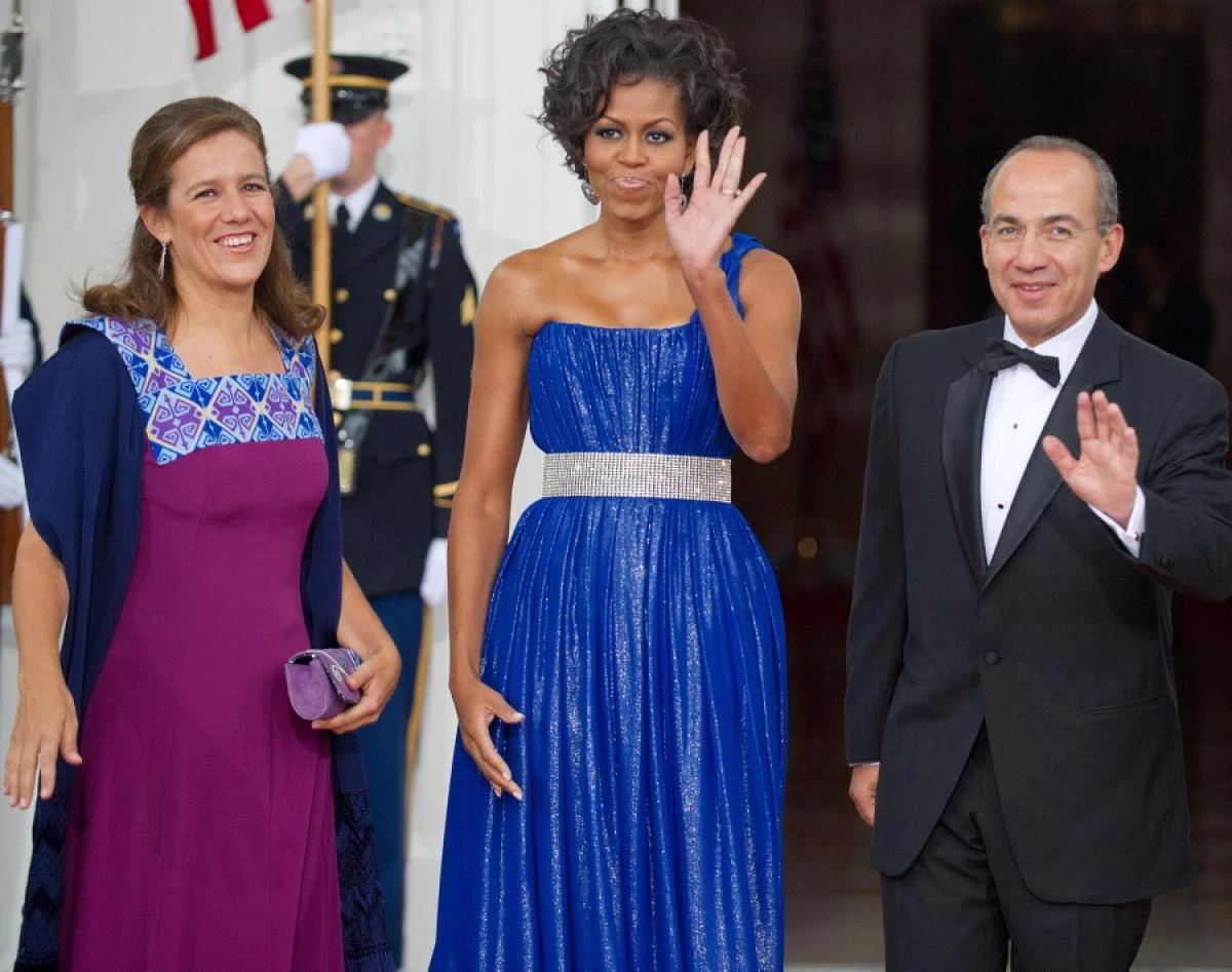 Michelle Obama Blue Dress