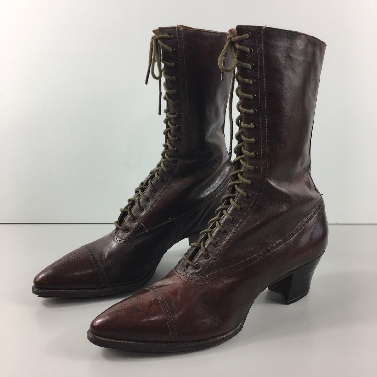 Victorian Shoes Lace Ladies' Victorian/Edwardian Boots: Lace Ups And