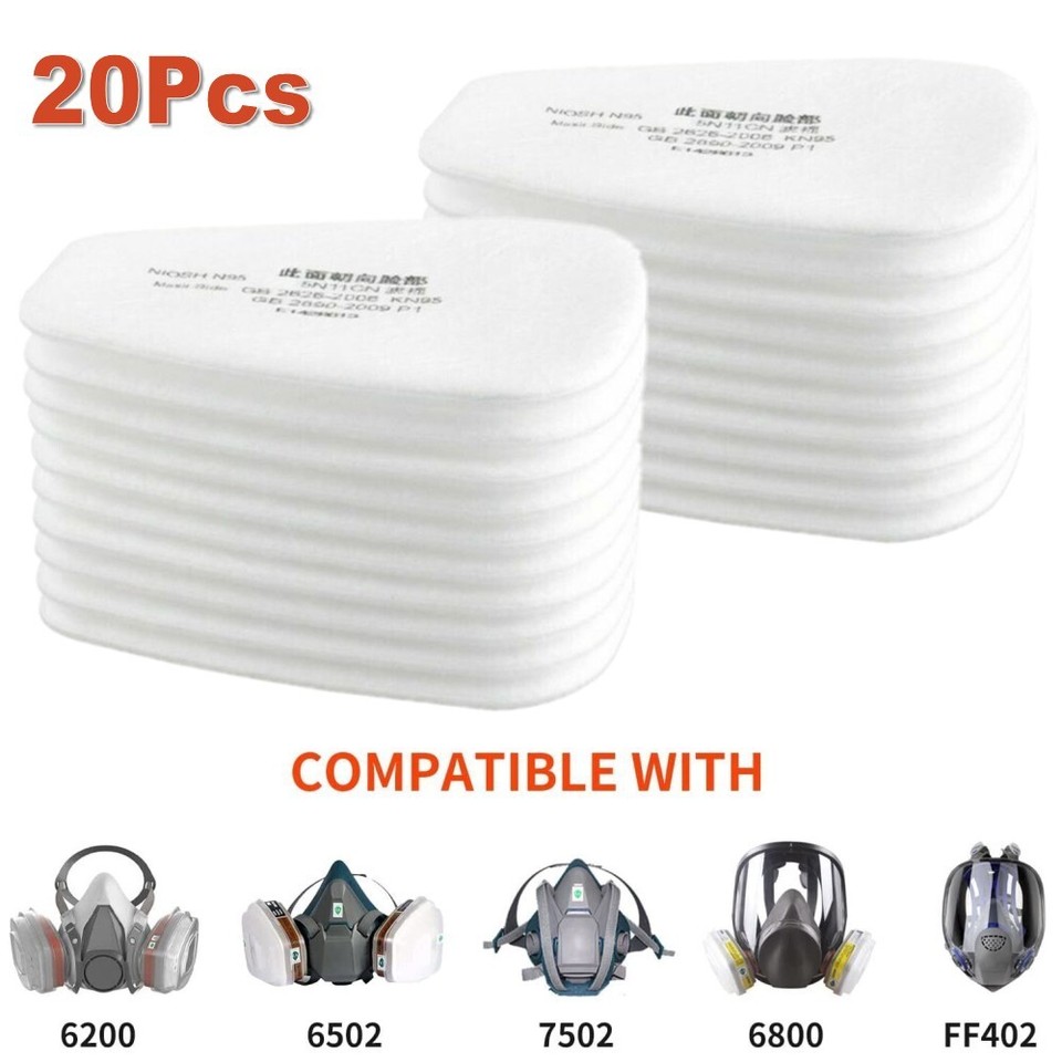 20Pcs 5N11 Gas Mask KN95 Particulate Filters Cartridge Respirator ...