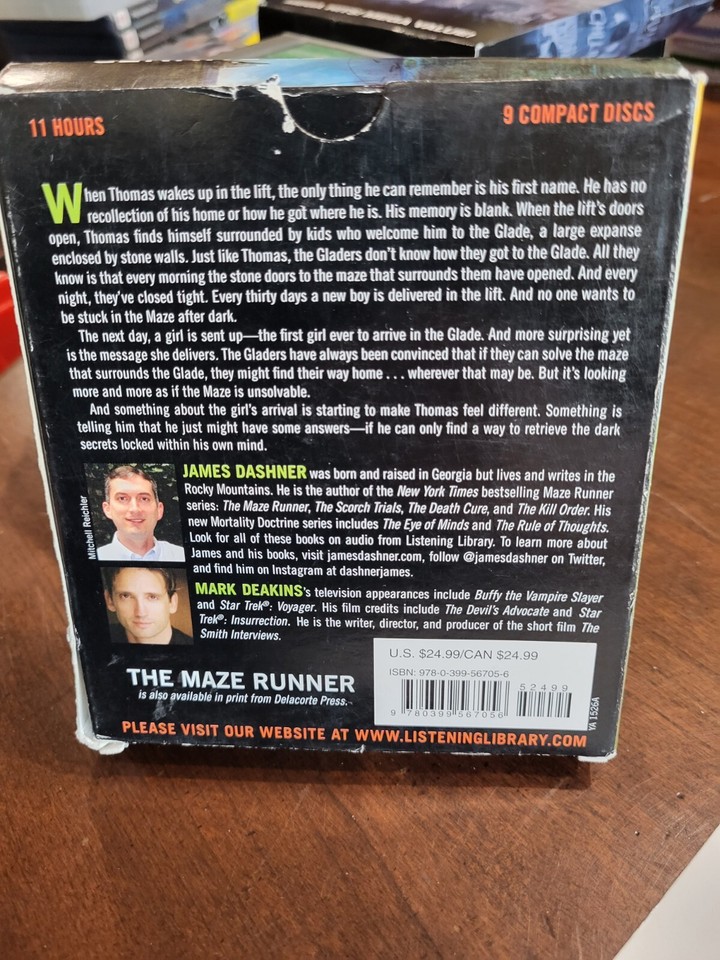 The Maze Runner Ser.: The Maze Runner (Maze Runner, Book One) by James ...