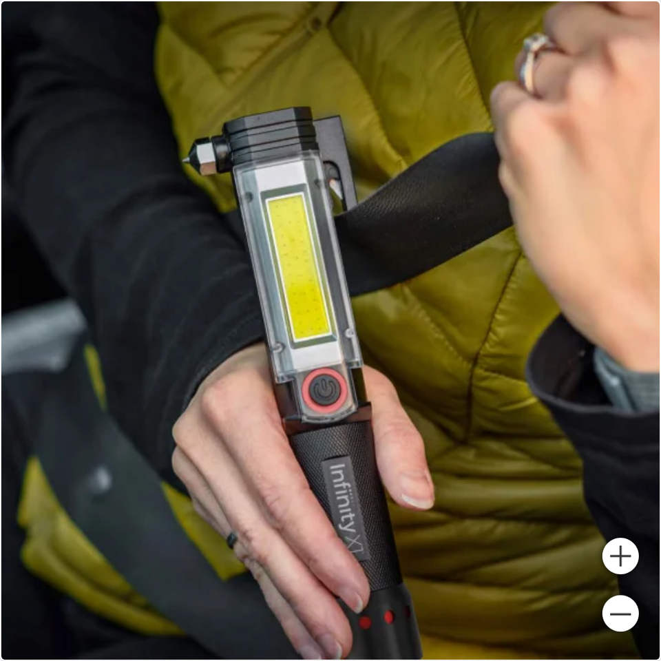 Infinity X1 Auto Light with 7-in-1 Emergency Tool 2 pack + 6 AA ...
