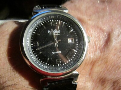 MASSIMO WATCH BLACK FACE RUNS GREAT FITS UP TO 8" WRIST - GW-22A | eBay