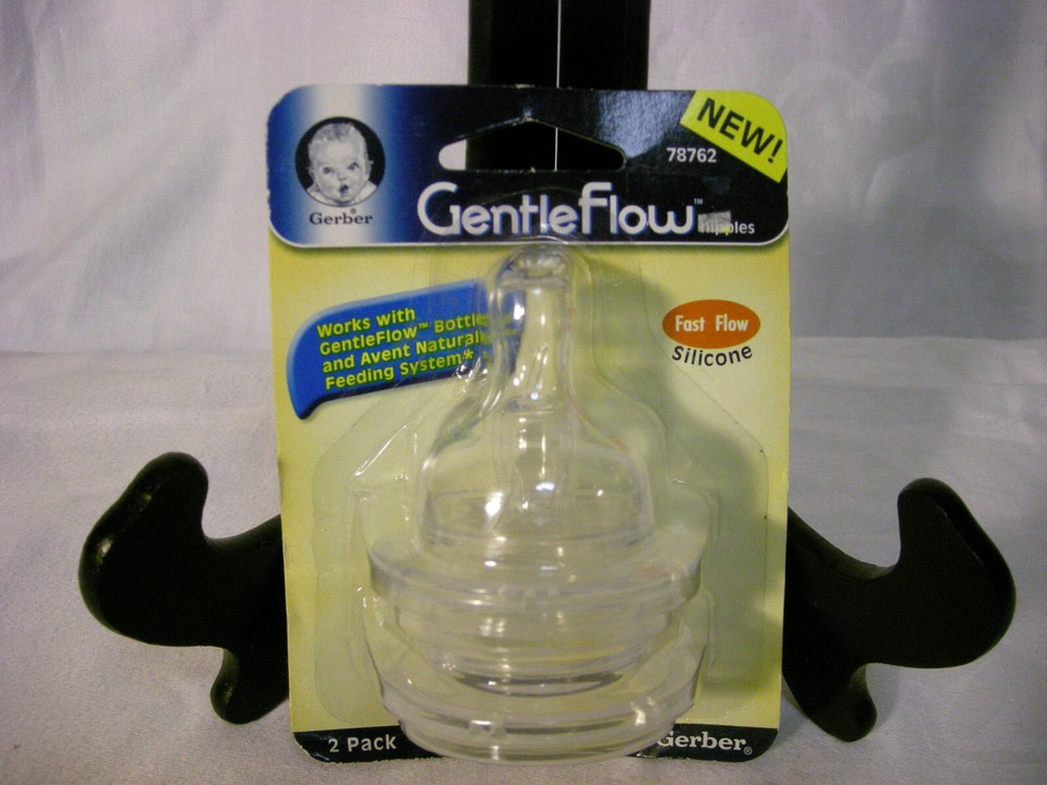 Gentle Flow Nipples Fast Flow Silicone Orthodontic Avent Natural ...