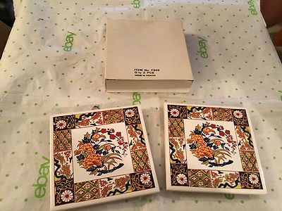 Pair of ceramic square trivets | eBay