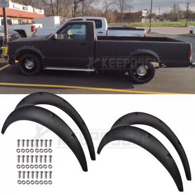 1984-1995 Chevrolet S10 Front & Rear Fender Flares Extra Wide Body ...