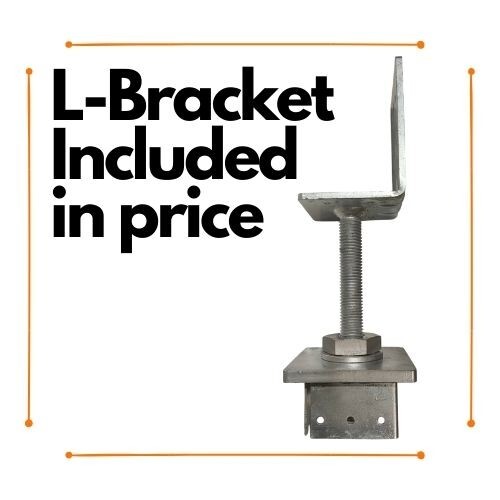 Adjustable Stump Plate Top Weld on for House Decks Portable or Granny ...