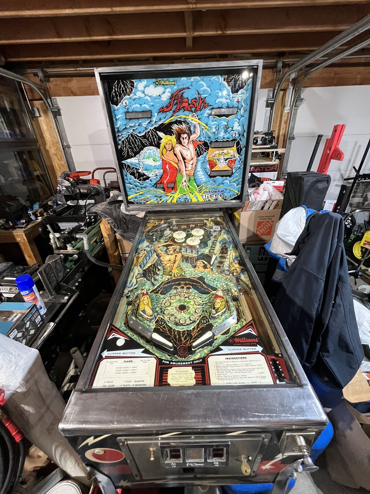 1978 Williams Flash Pinball Machine | eBay
