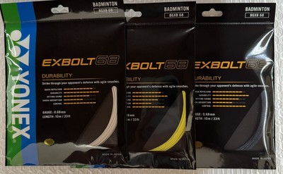YONEX Badminton String - EXBOLT 68 (BGXB68) - 10M Pack - Bulk Pricing ...