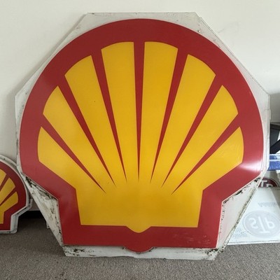 Vintage Shell Gas Station Sign | All-Original | Classic Pecten Logo ...