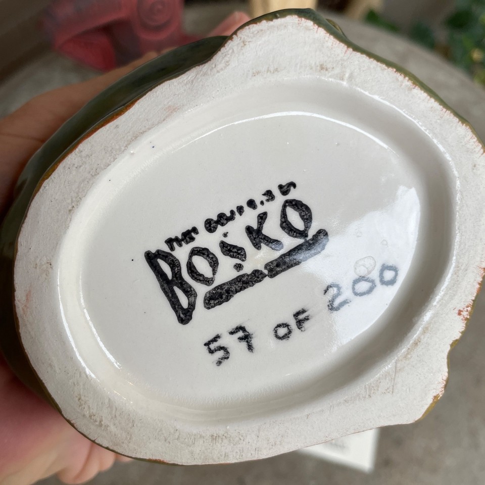 Tiki Objects by Artist Bosko NU-KU Lagoon Green Ceramic Mug #57 Rare ...