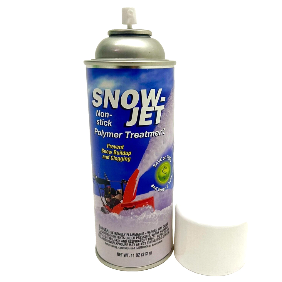 Snow-Jet 11oz Non-Stick Spray for Snowblower Shovel Polymer Coating ...