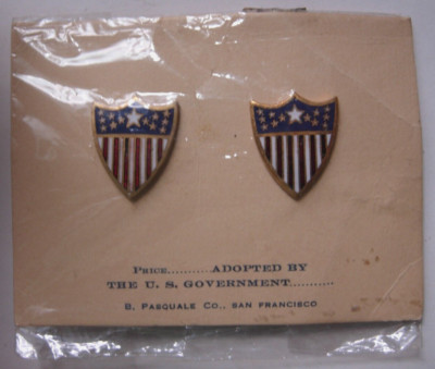 WW2 US Army General Staff Officer Enameled Collar Pair - On Pasquale ...