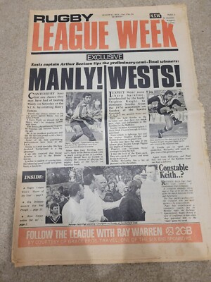 Rugby league Week 1974 No 23 | eBay Australia