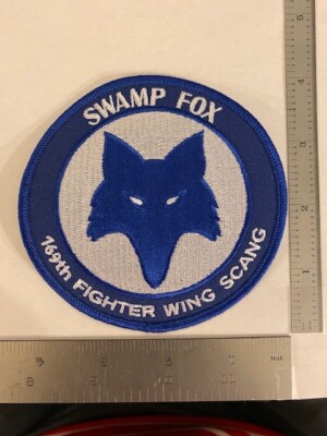 ORIGINAL/AUTHENTIC US Air Force 169th Fighter Wing "SWAMP FOX" SCANG ...