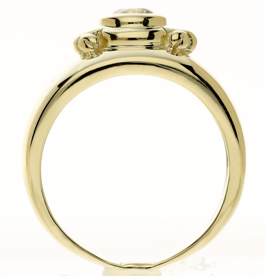 .37CT Diamond Solitaire Ring 14K Yellow Gold 8.4GM Size 7 | eBay