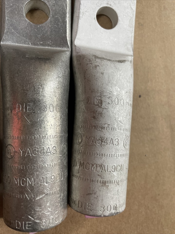 1) Burndy Crimp Lug YA34A3 500 MCM 2-Hole | eBay