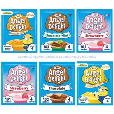 Angel Delight Dessert Mix Strawberry Butterscotch Chocolate Flavour ...