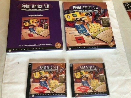 Print Artist 4.0 Platinum - CD ROM - Sierra Home - 1995/1998 | eBay