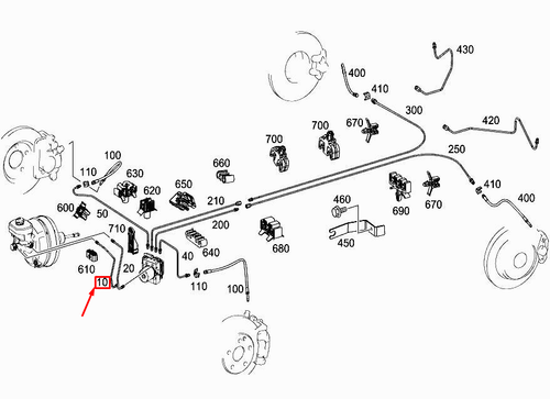 NEW MERCEDES-BENZ SPRINTER 906 BRAKE LINE A9064201297 | eBay