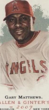 2007 Topps Allen & Ginter's - Gary Matthews Jr. #48 Mini for sale ...