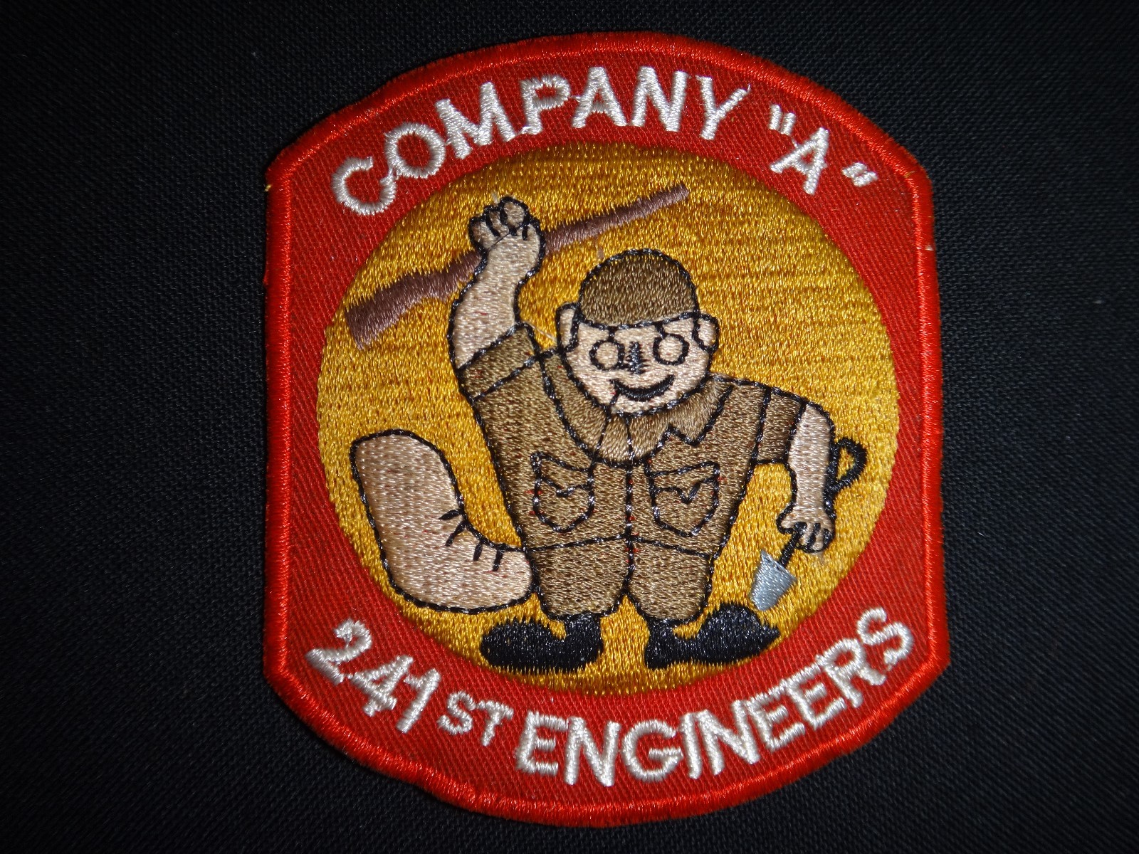 US Army Company A 241st Engineer Combat Battalion Vietnam War Patch ...