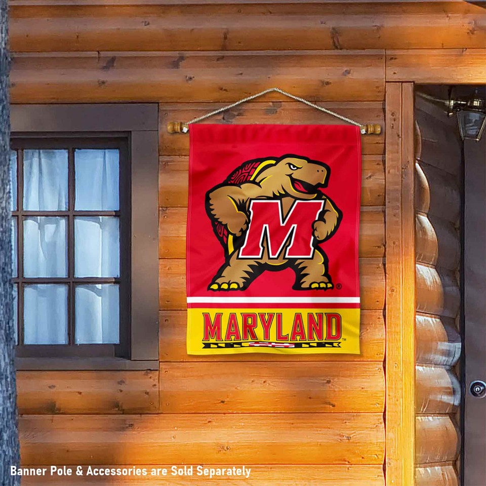 Maryland Terrapins Wordmark Logo House Banner Flag | eBay
