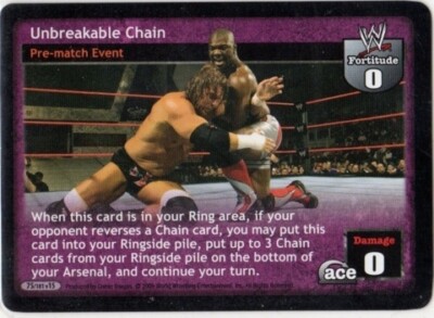 WWE: Unbreakable Chain [Played] card type Pre-Match Raw Deal Wrestling ...