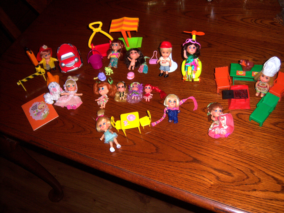 VTG LOT 14 RARE '60 Liddle Kiddles* RANDOM DOLLS Kiddle Accessories ...