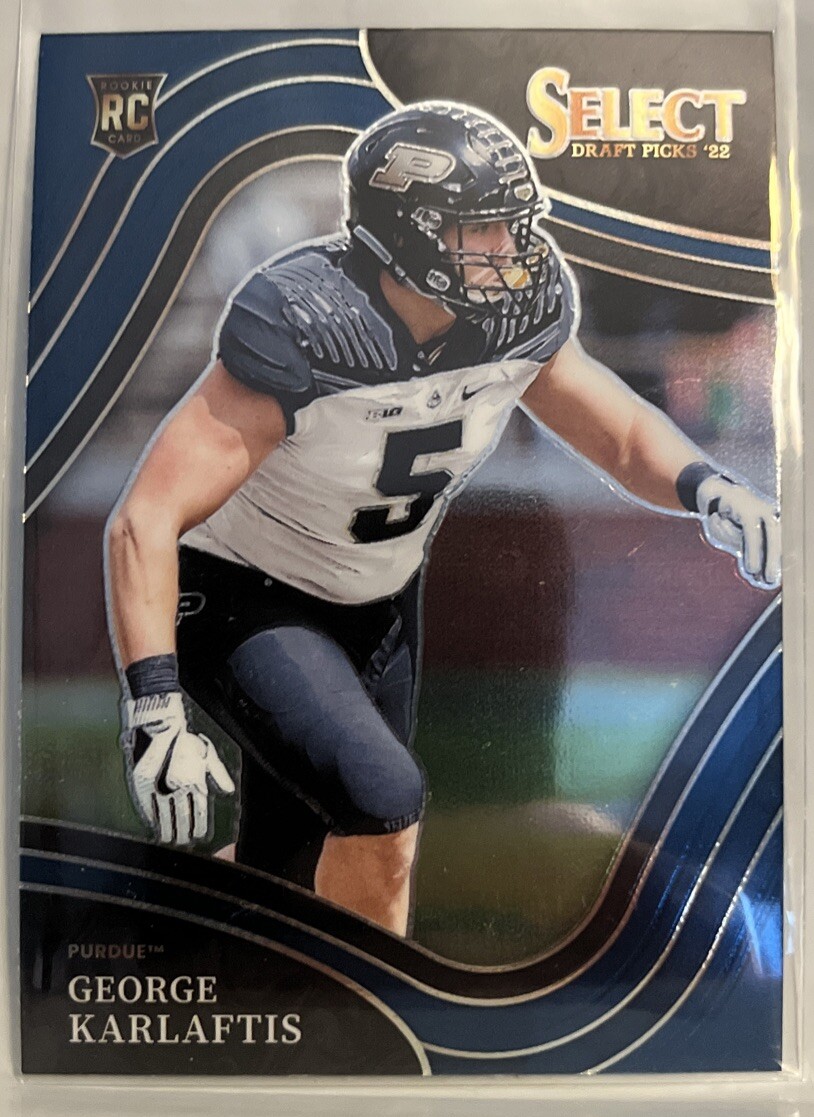 George Karlaftis 2022 Select Draft Picks Field Level Rookie Card #123 ...