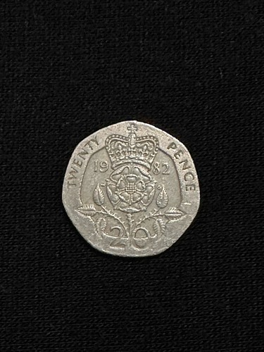2 VERY RARE 1982 20p COIN FIRST YEAR MINT *all money made goes towards ...