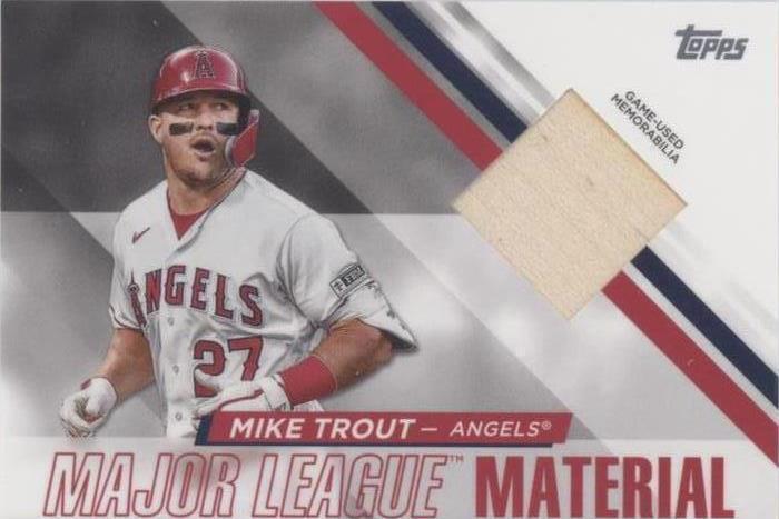 2024 Topps Series 1 - Major League Material Mike Trout #MLM-MT (MEM ...
