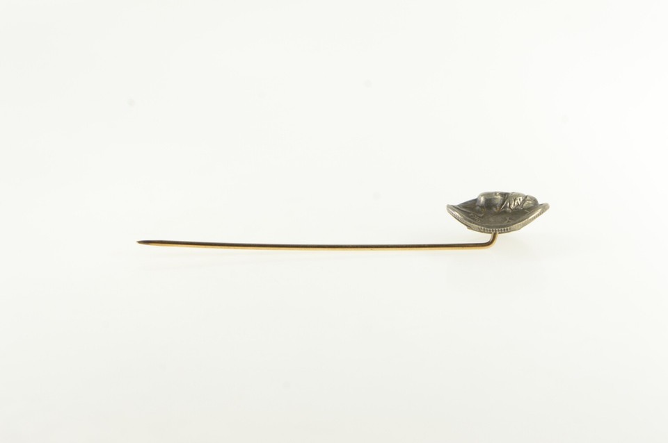 10K Repousse Coin Face Mercury Dime Stick Pin Yellow Gold *75 | eBay