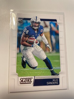 Miles Sanders 2019 Panini Score Rookie Card #346 Penn State Nittany ...