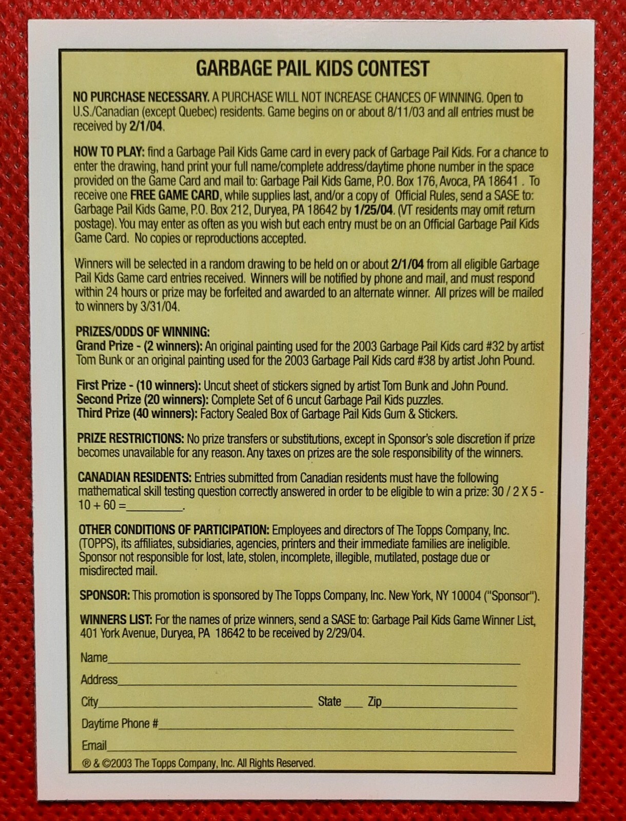 LUKE Puke SILVER - 2003 Topps Garbage Pail Kids #18b | eBay