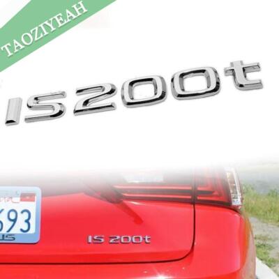Chrome For F-Sport IS 200 T Rear Trunk IS200t Letter Badge Emblem ...