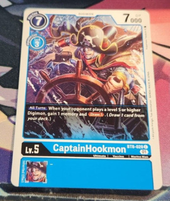 x1 Digimon CAPTAINHOOKMON BT8-028 Blue Common | eBay