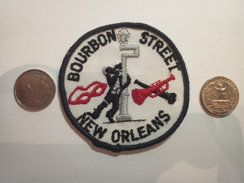 Vintage Bourbon Street New Orleans Louisiana Patch Badge Crest | eBay