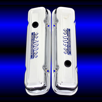 Valve Covers Factory Height for Pontiac 400 Engines Chrome With 400 ...