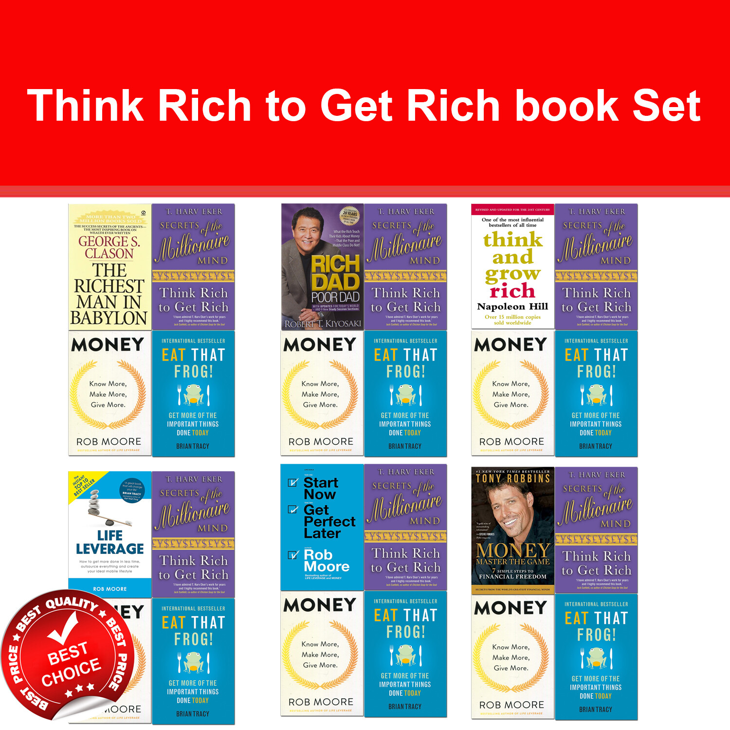 Think Rich to Get Rich Books Richest Man In Babylon, Think And Grow ...